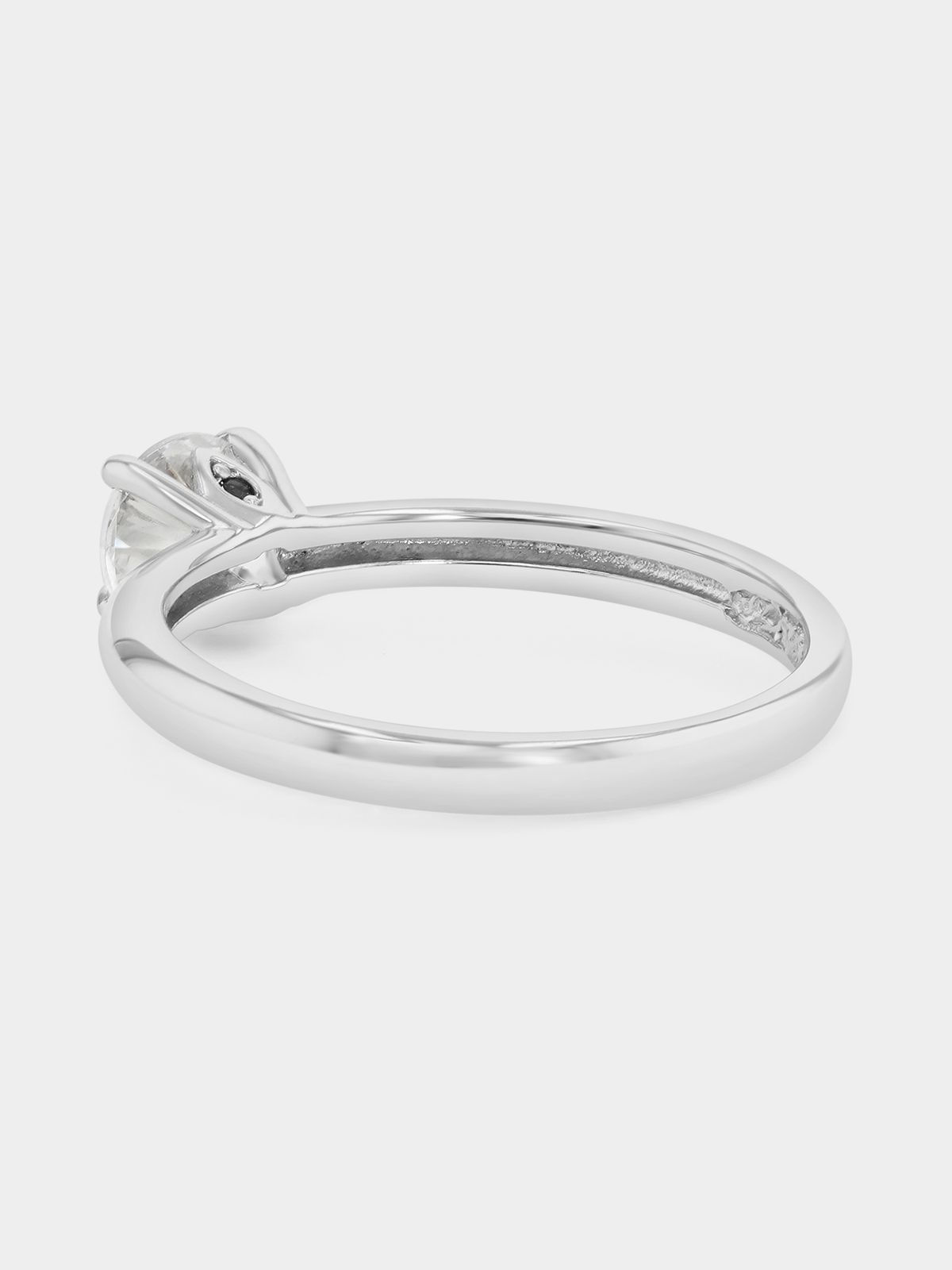 Women's Silver 1ct Moissanite Solitaire Ring | Bash