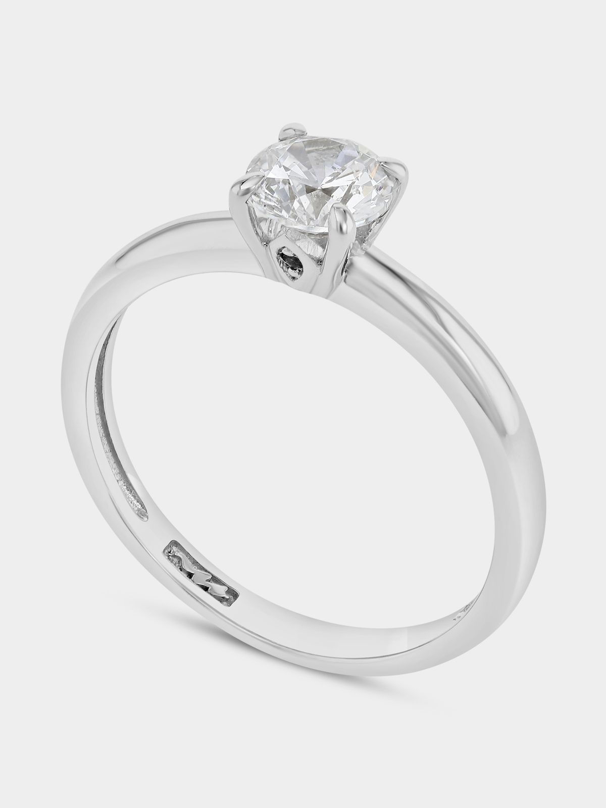 Women's Silver 1ct Moissanite Solitaire Ring | Bash