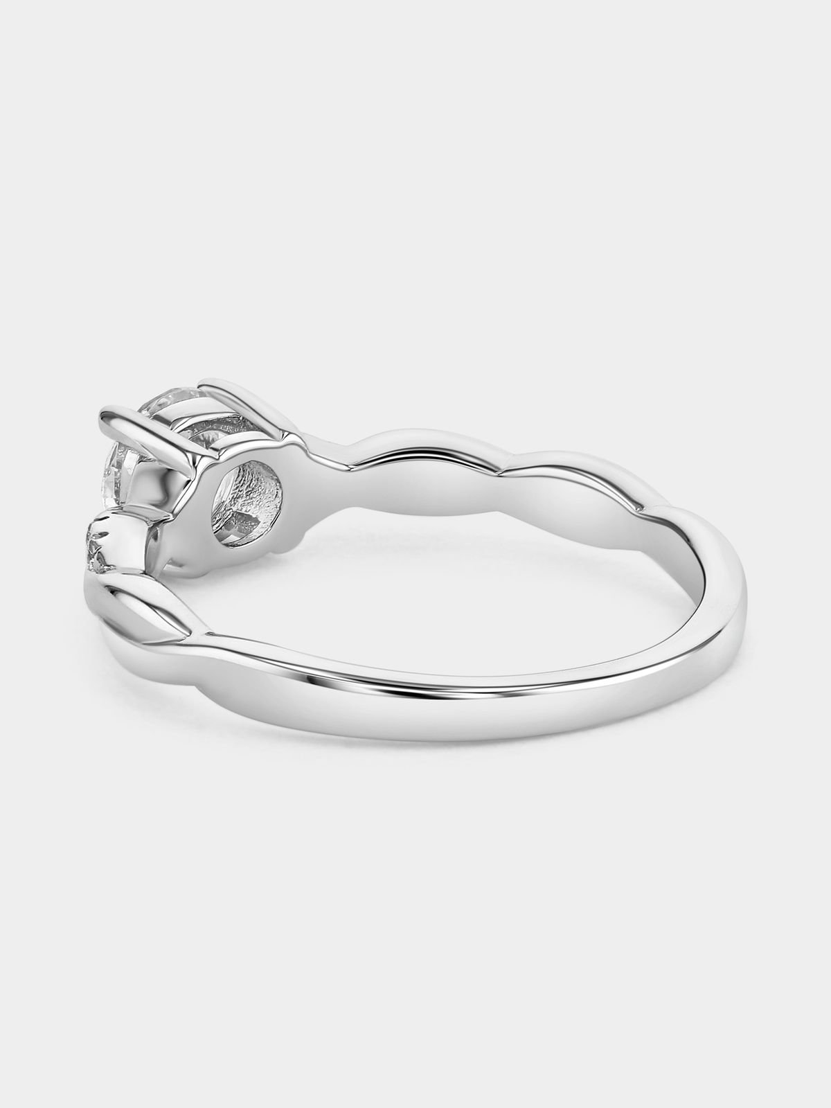 Classic Sterling Silver Sapphire Soli Twist Ring | Bash