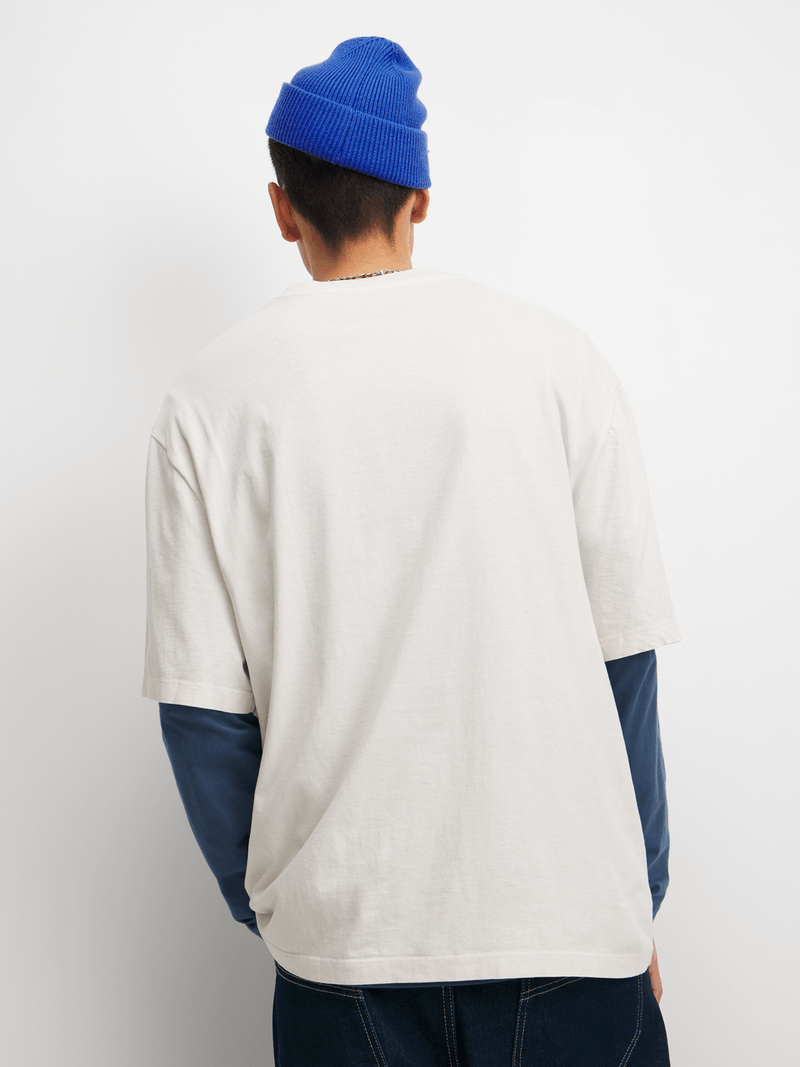 The FIX Men's White Artifcial Graphic Top | Bash