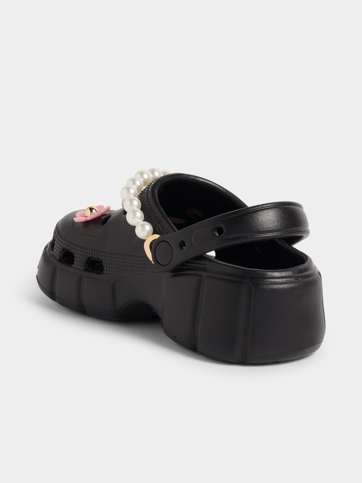 Jet Older Girls Black Chunky Clogs | Bash