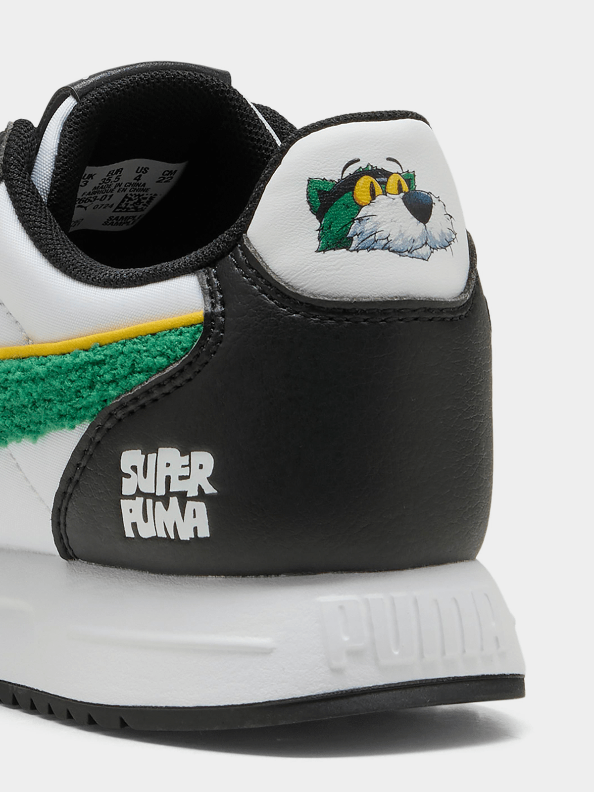 Puma Junior Lightwind Super Puma White/Green Sneaker | Bash
