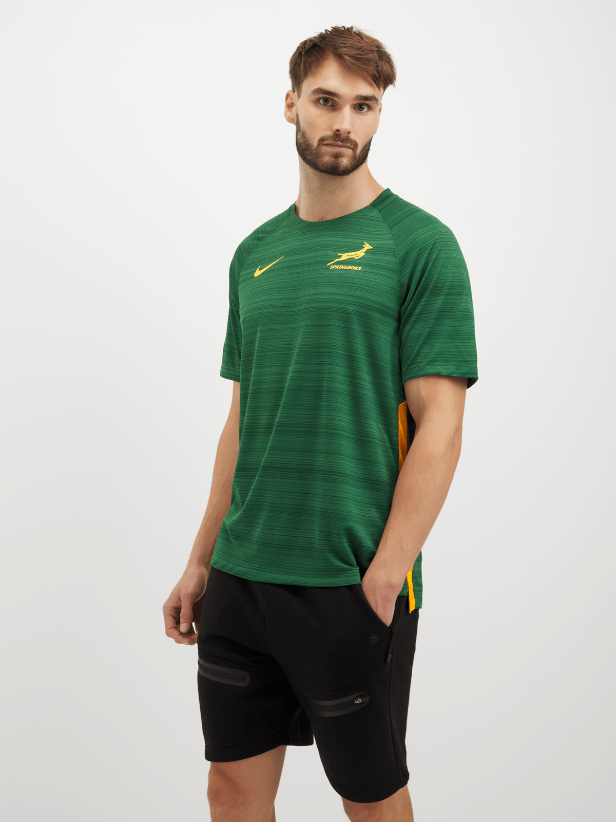 Nike Mens Springboks Training Green Tee | Bash