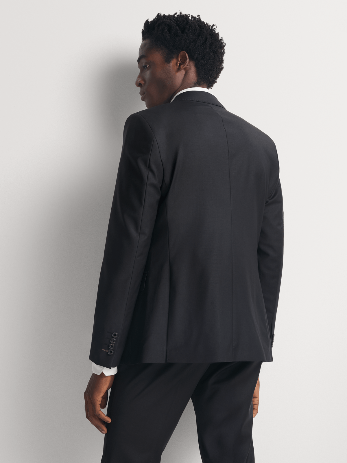 Fabiani Men's Black Premium Wool Suit Jacket | Bash