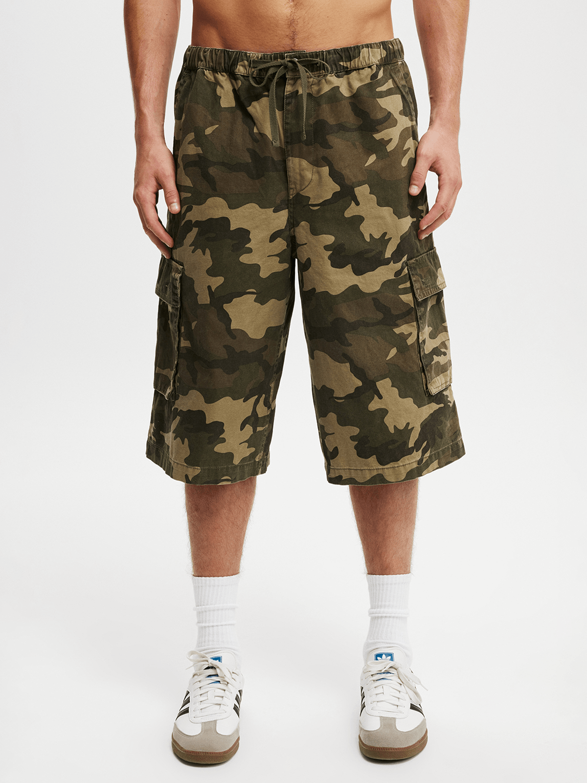 Men's Cotton On Green Super Baggy Cargo Shorts | Bash
