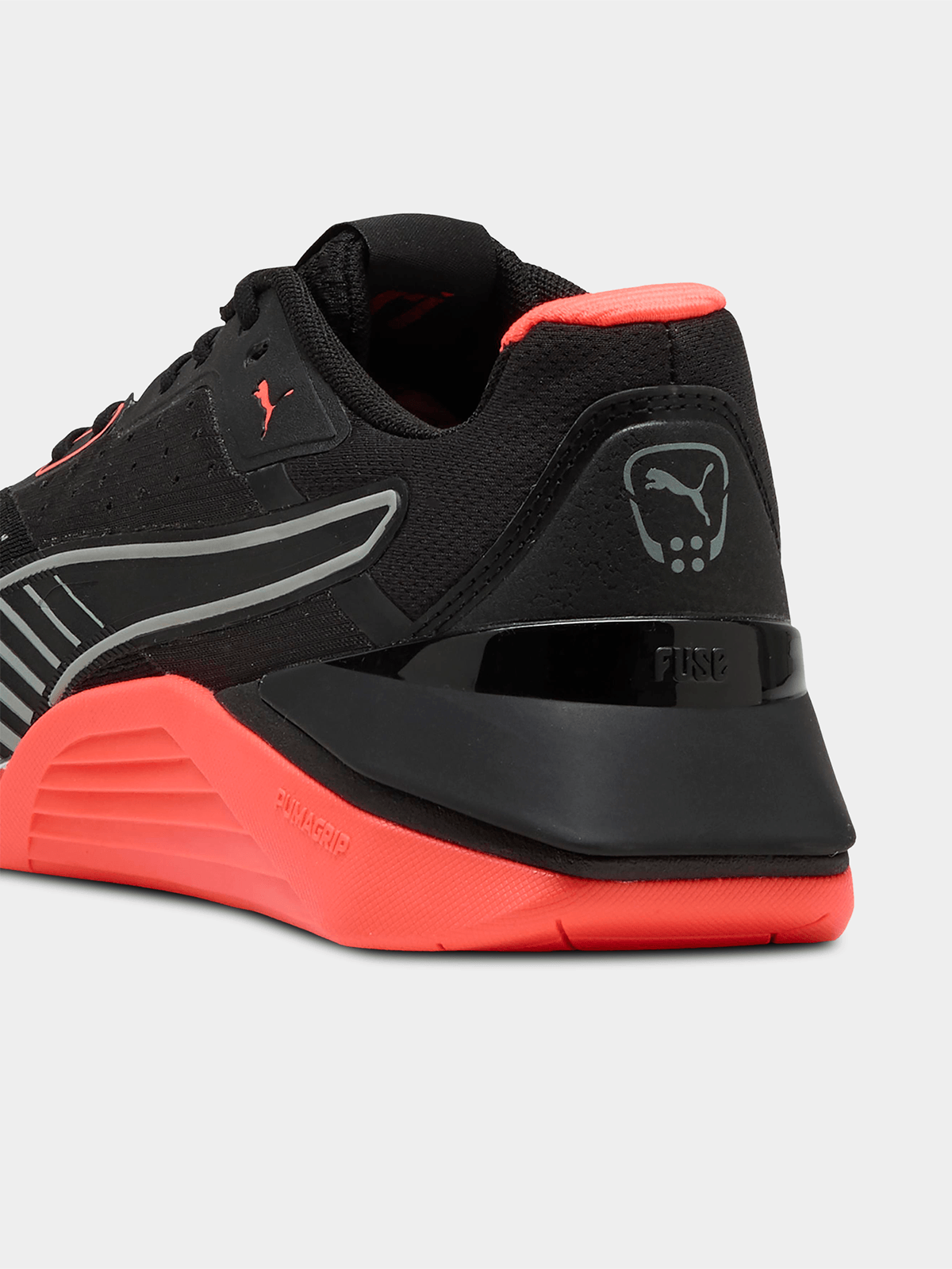 Puma Mens Fuse 4.0 Black/Glowing Red Training Shoes | Bash