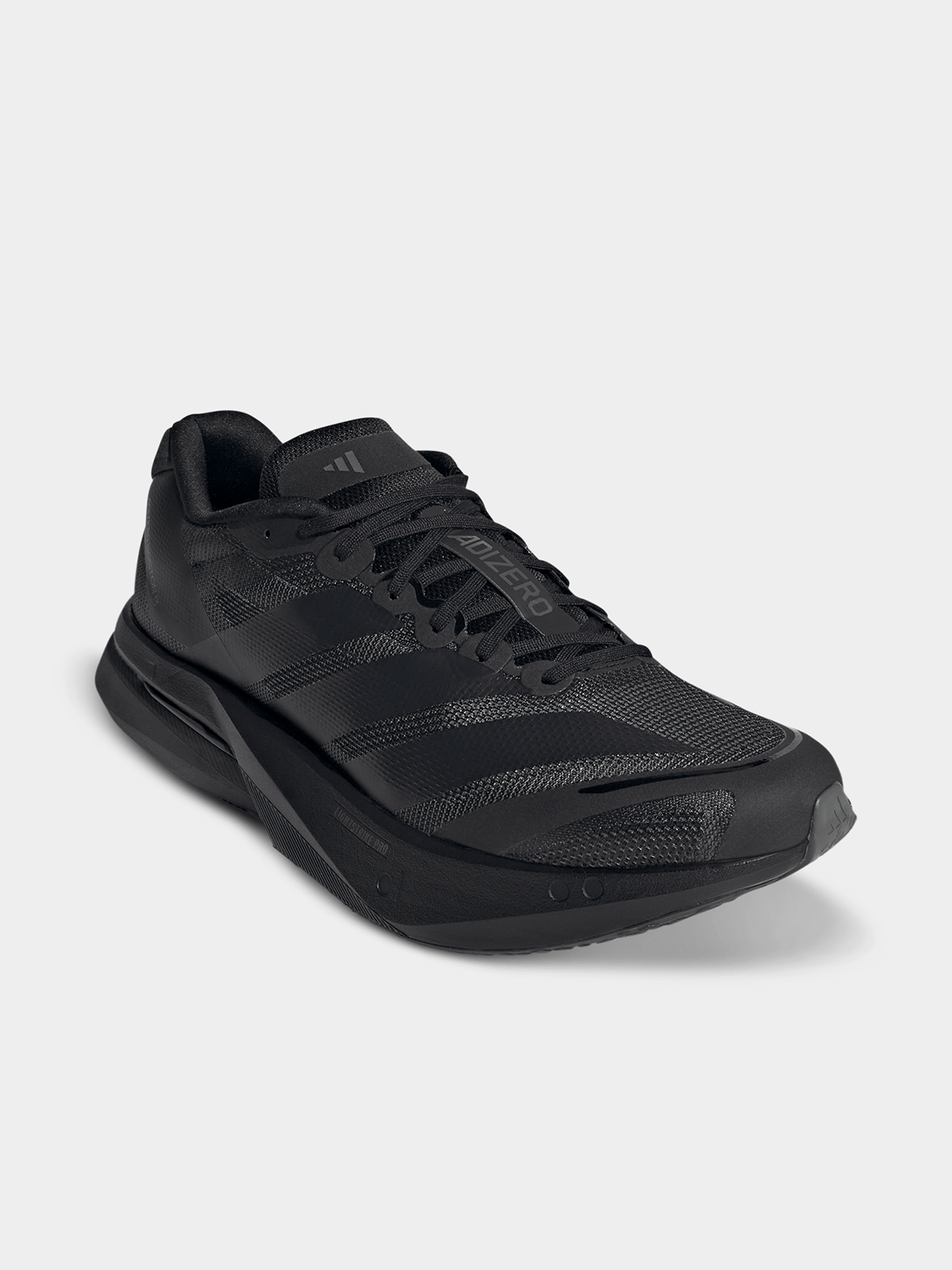 adidas Mens Adizero Boston 13 Black/Black Running Shoes | Bash
