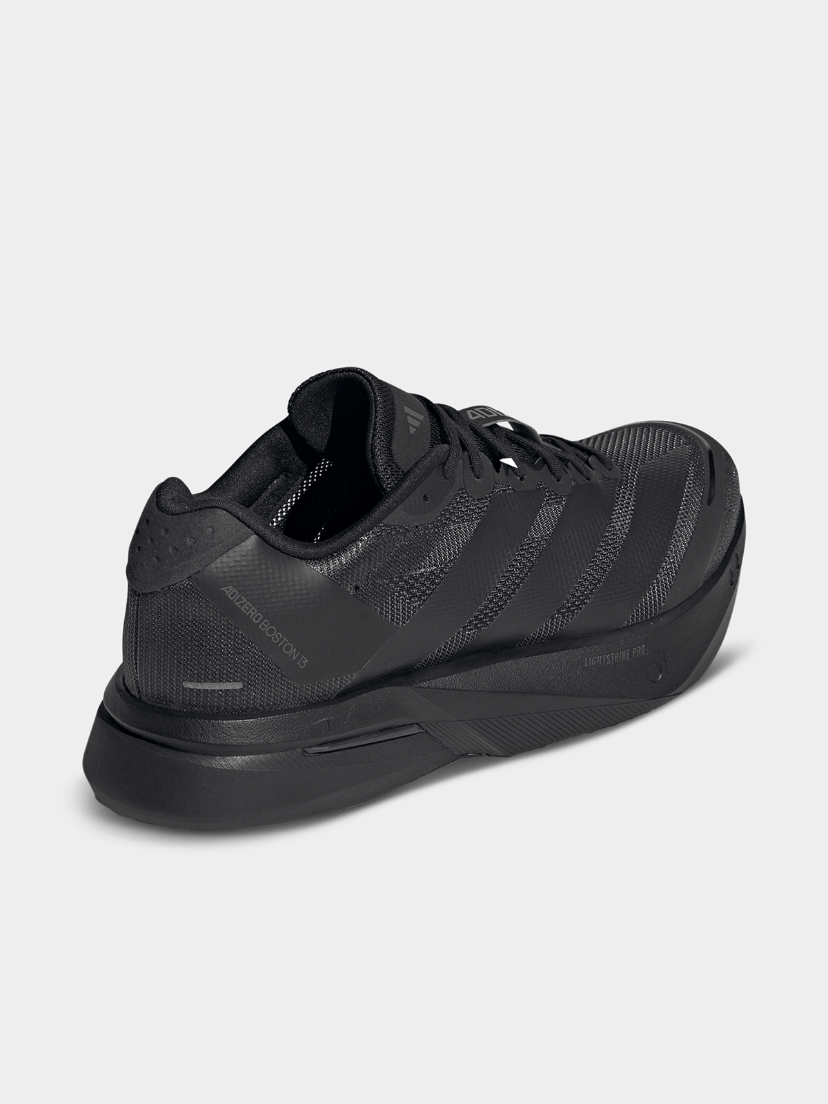 adidas Mens Adizero Boston 13 Black/Black Running Shoes | Bash