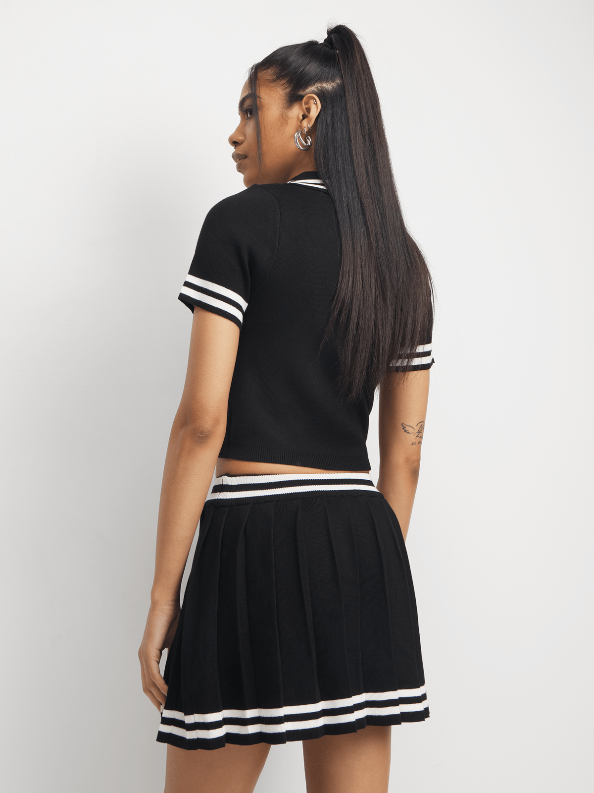 The FIX Women's Black Co-Ord Pleated Mini Skirt | Bash