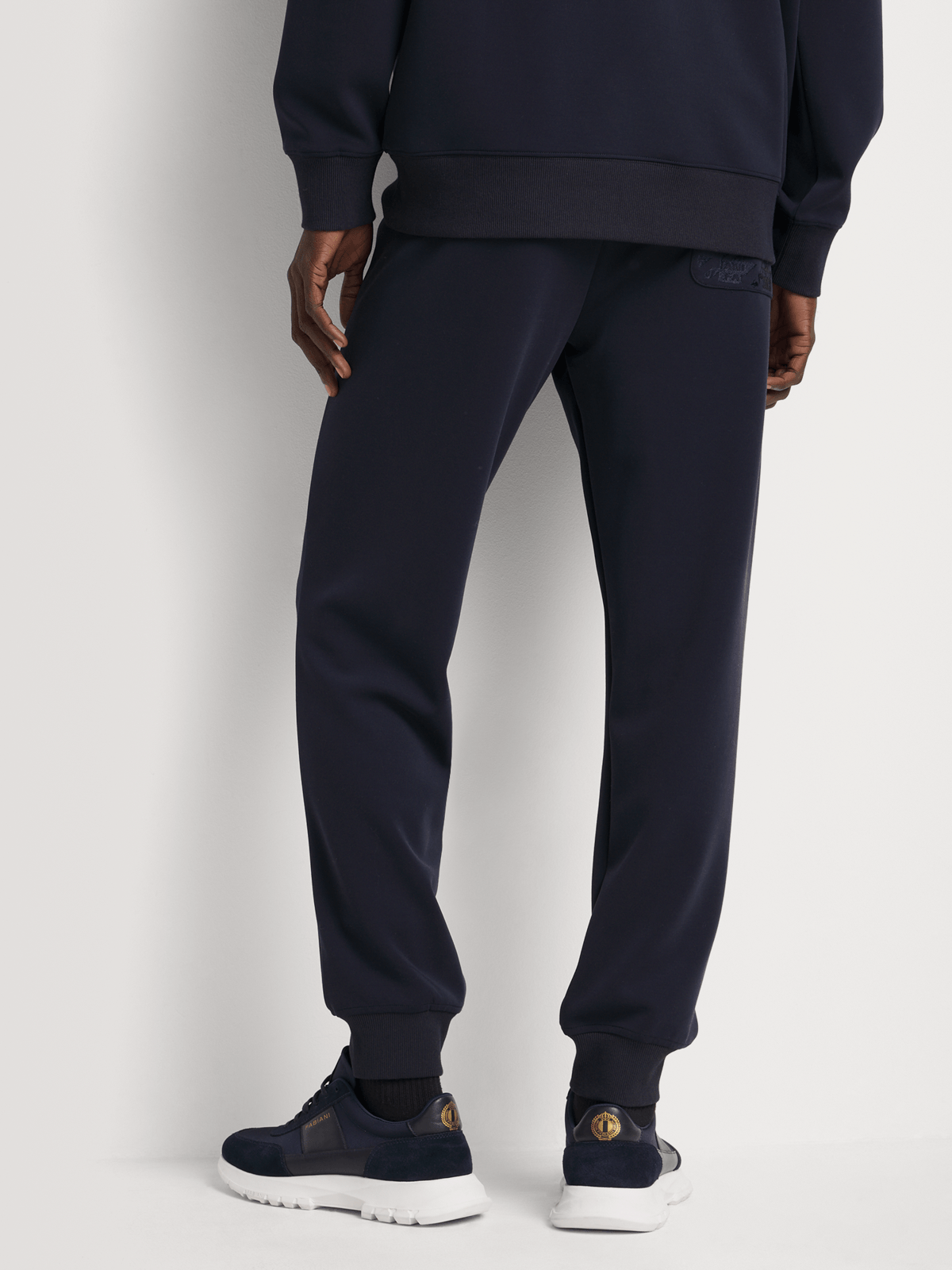 Fabiani Men's Navy Lyocell Sweatpants | Bash