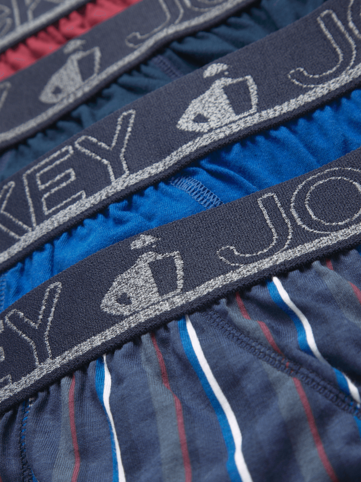 Jet Men's Navy/Burgundy 4 Pack Briefs | Bash