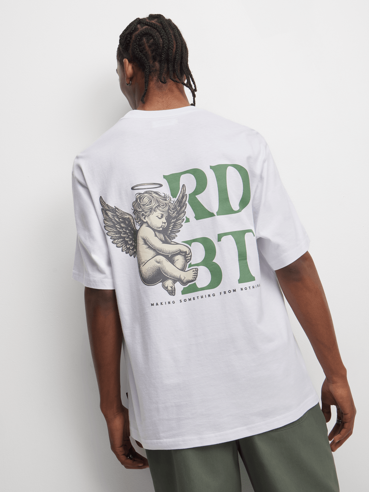Redbat Men's White Graphic T-Shirt | Bash