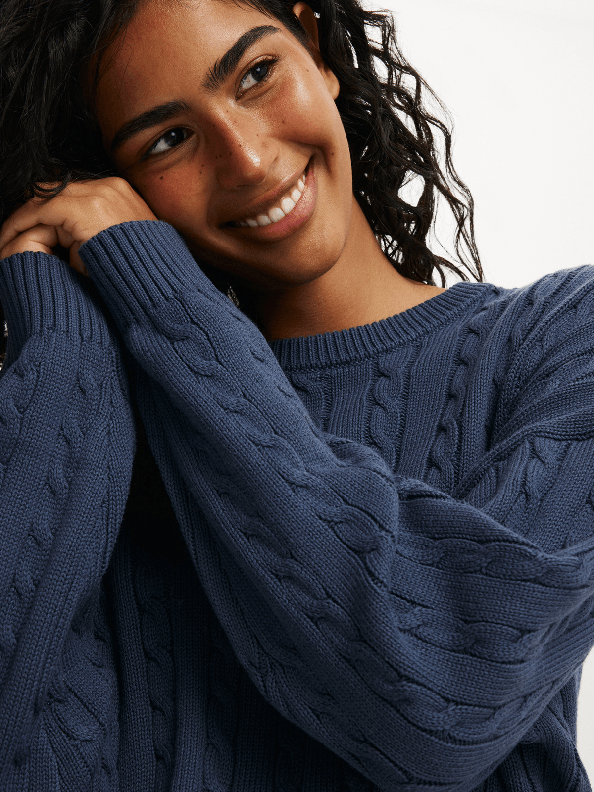 Women's Cotton On Blue Cotton Crew Neck Pullover | Bash