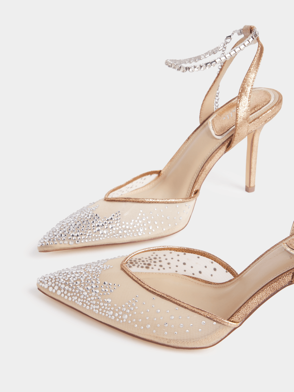 Luella Diamante Ankle Tie Heels | Bash