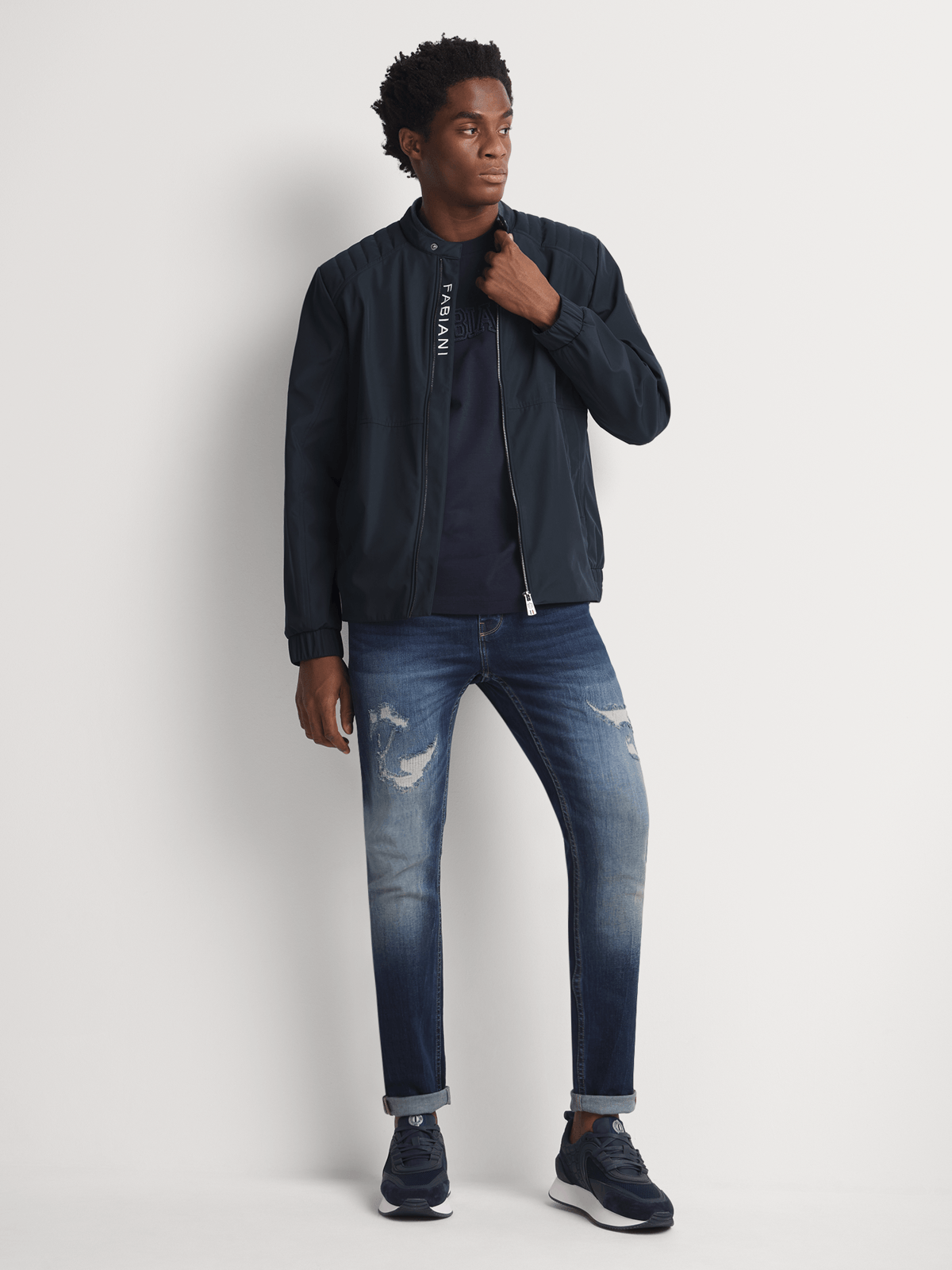 Fabiani Men's Navy Icon Jacket | Bash