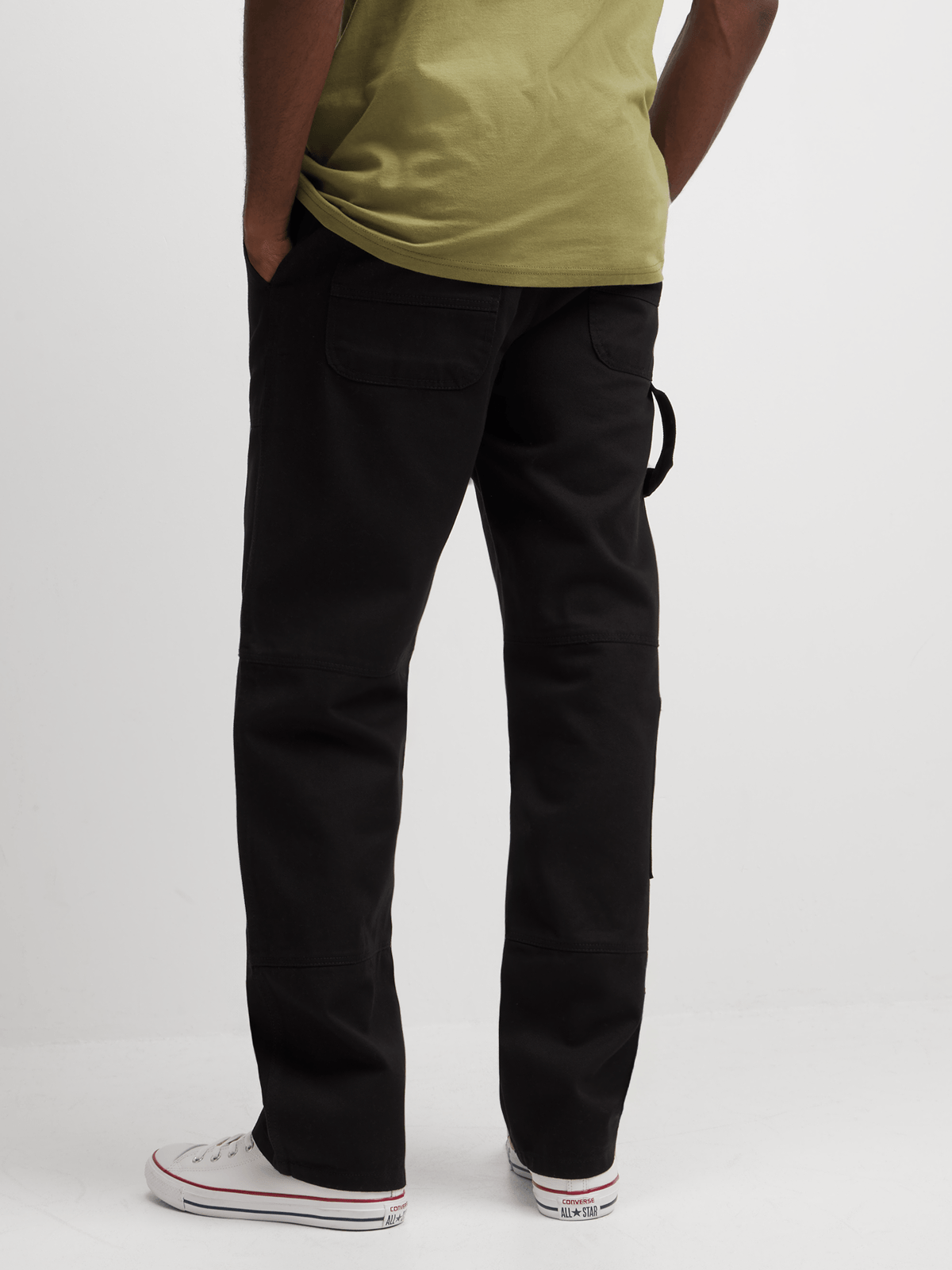 Jet Men's Black Baggy Panel Casual Pant | Bash