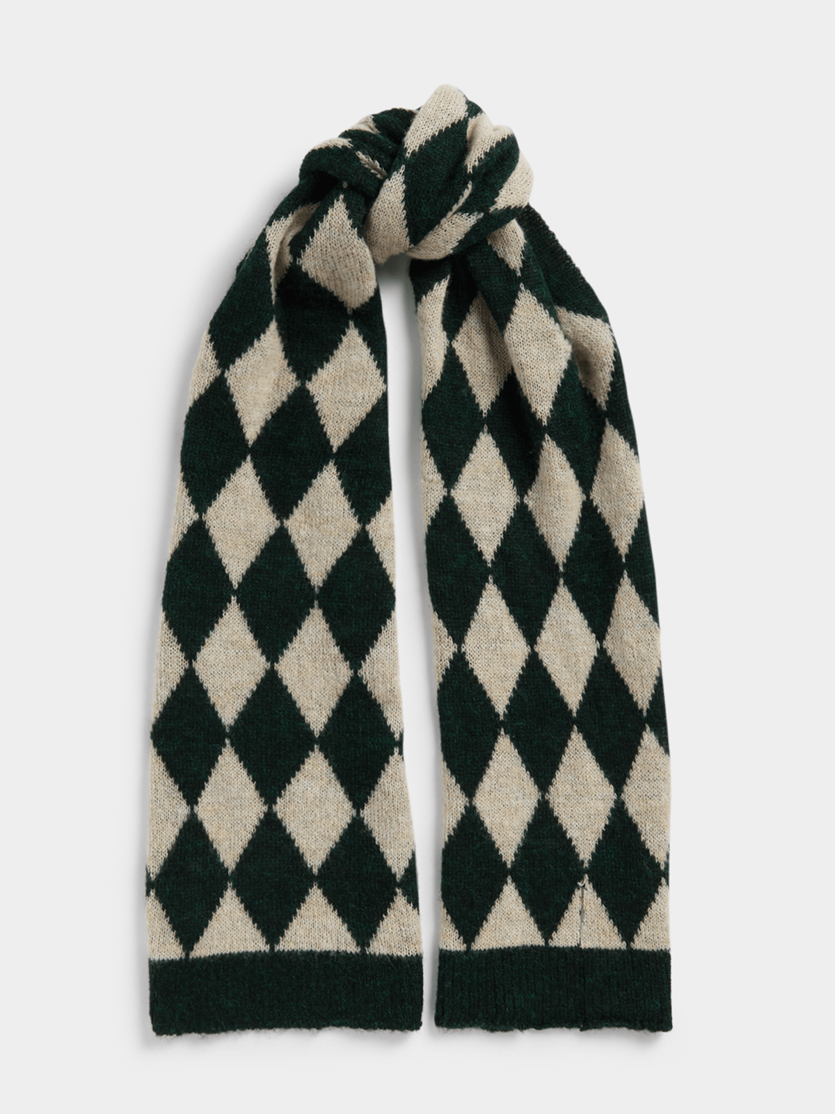 The FIX Women's Green Diamond Print Scarf | Bash