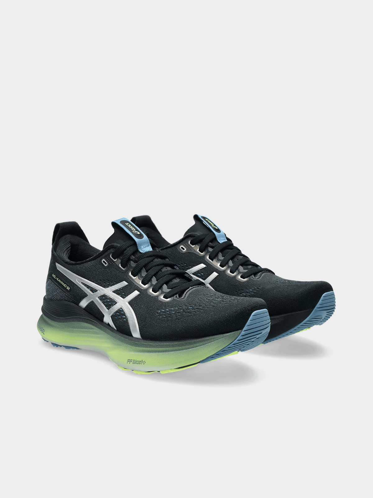 Asics Womens Gel-Kayano 32 Luxe Black/Silver Running Shoes | Bash