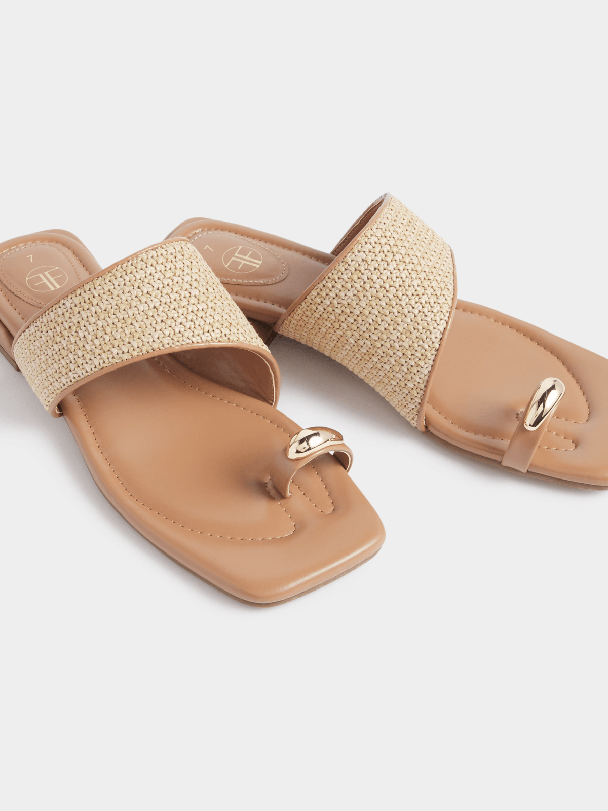 Raffia Toe Post Sandals | Bash
