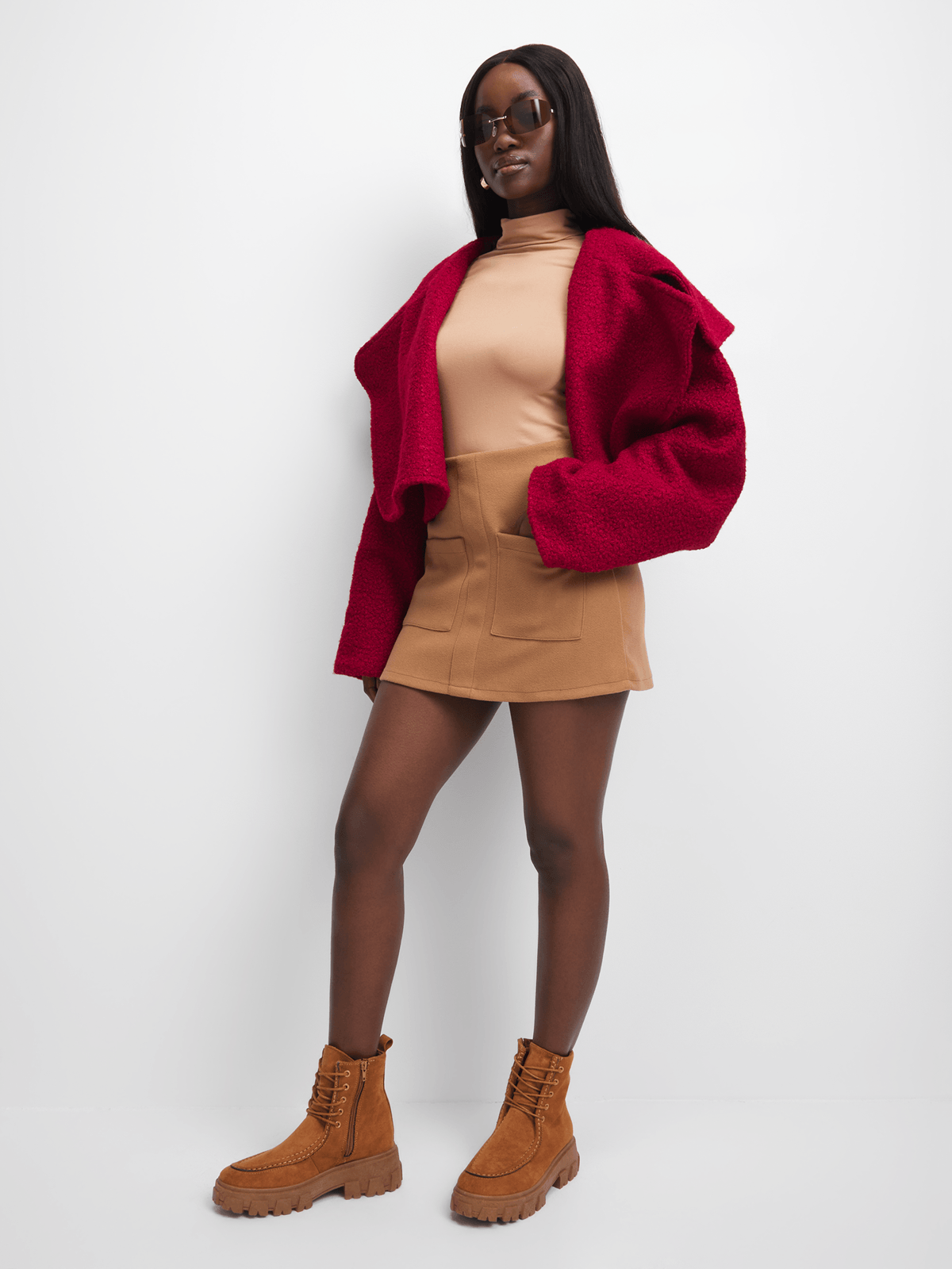 The FIX Women's Natural Turtle Neck Top | Bash