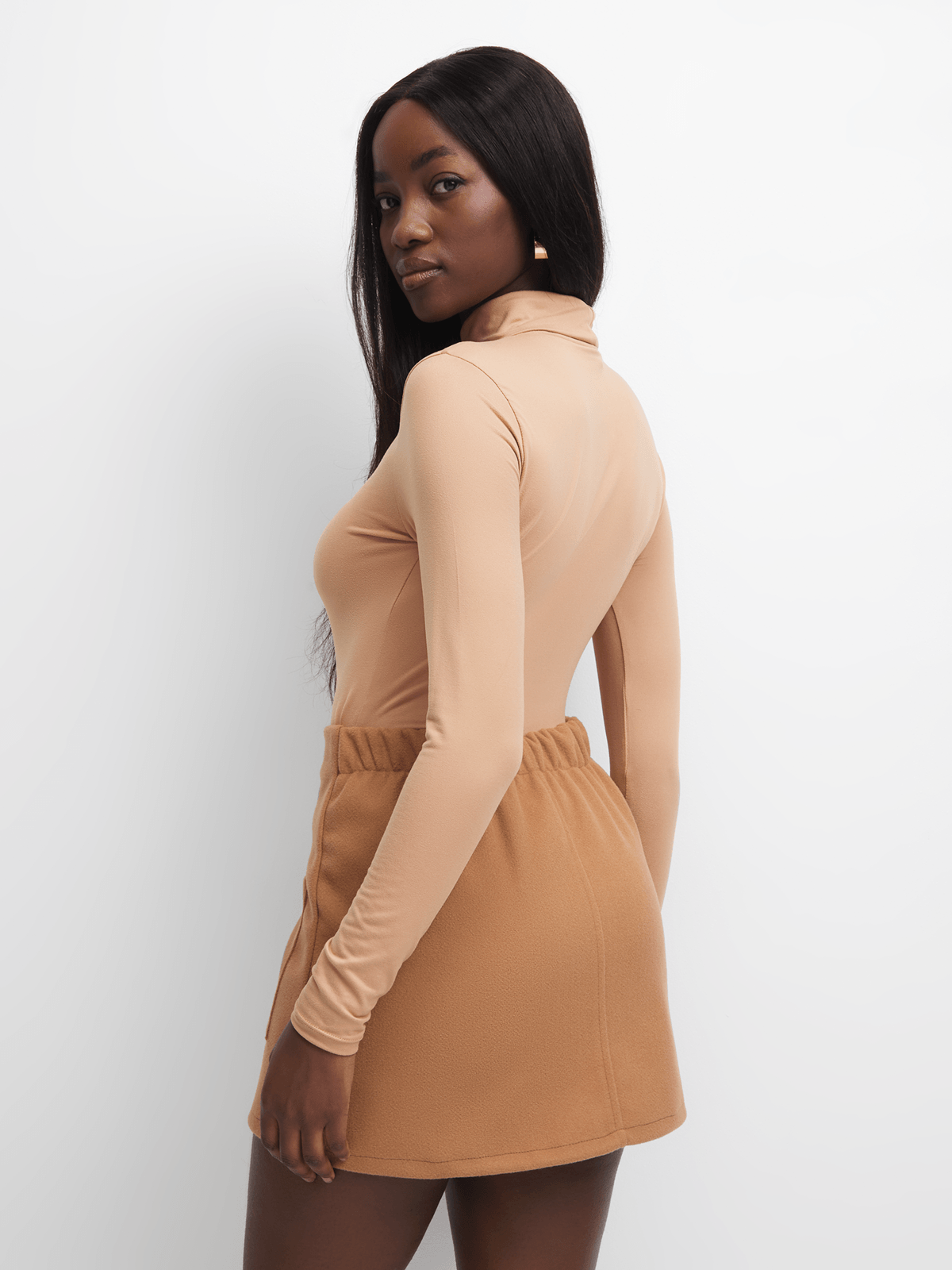 The FIX Women's Natural Turtle Neck Top | Bash