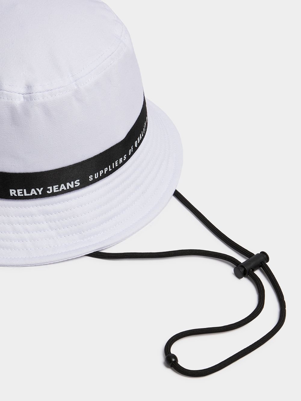 Relay Jeans Men's Tape Boonie White Bucket Hat | Bash
