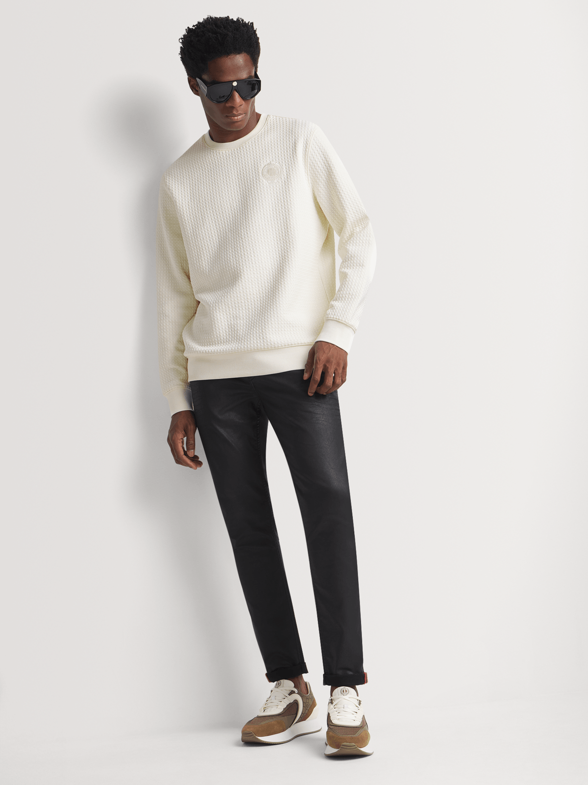 Fabiani Men's Black Skinny Denim Jeans | Bash