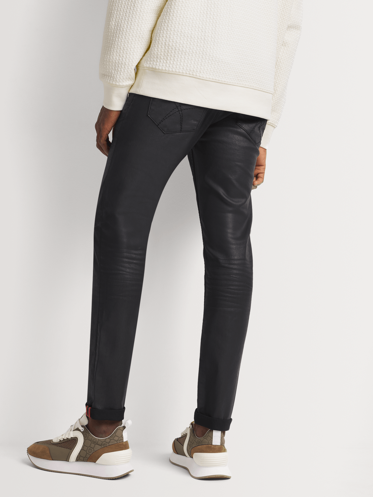 Fabiani Men's Black Skinny Denim Jeans | Bash