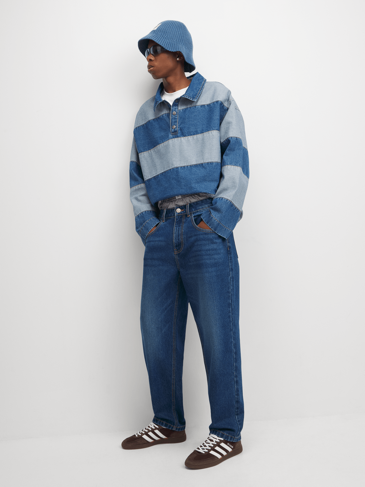 The FIX Men's Medium Wash Rugby Shirt | Bash