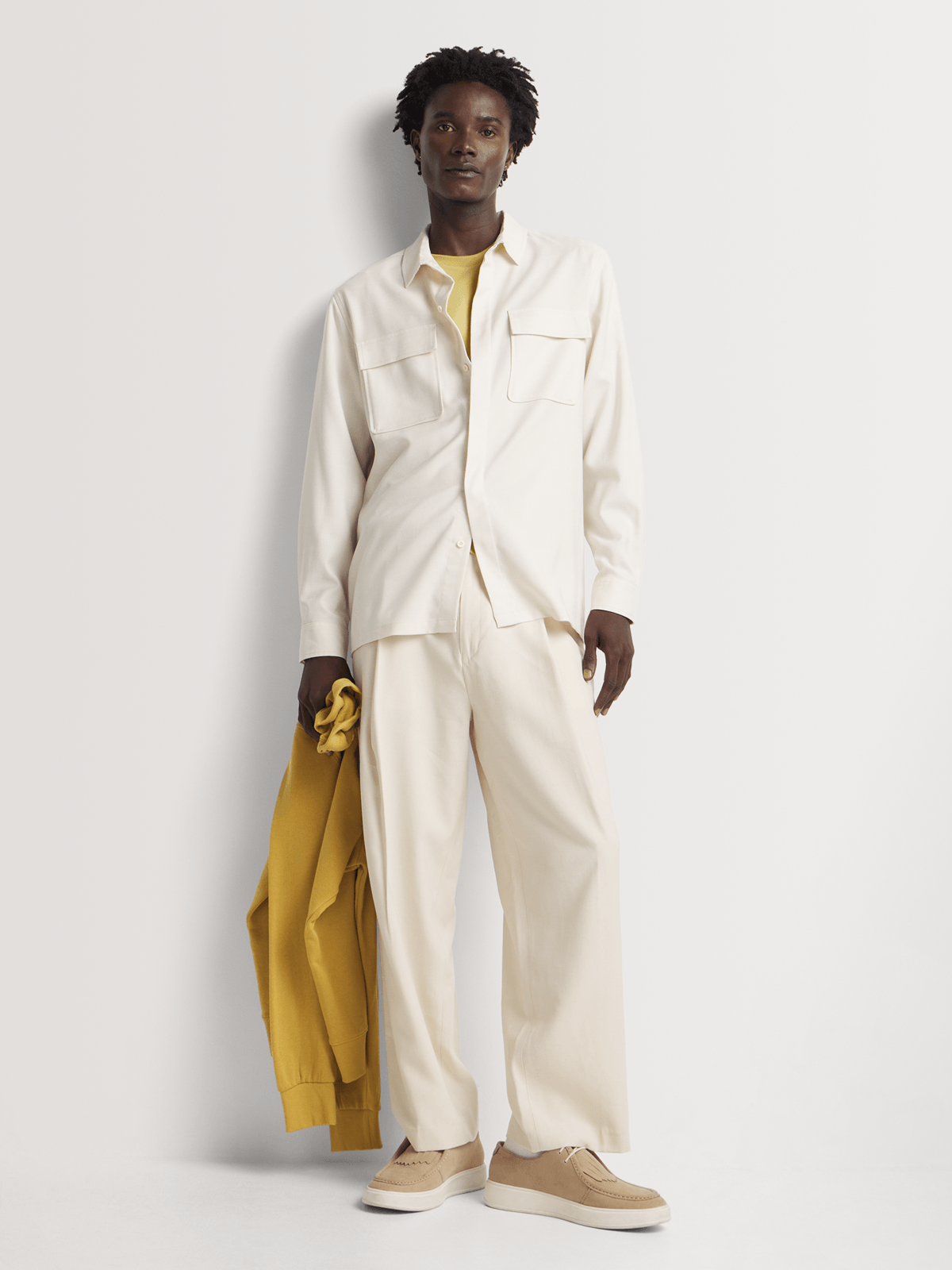 Markham Men's Stretch Ecru Shirt | Bash