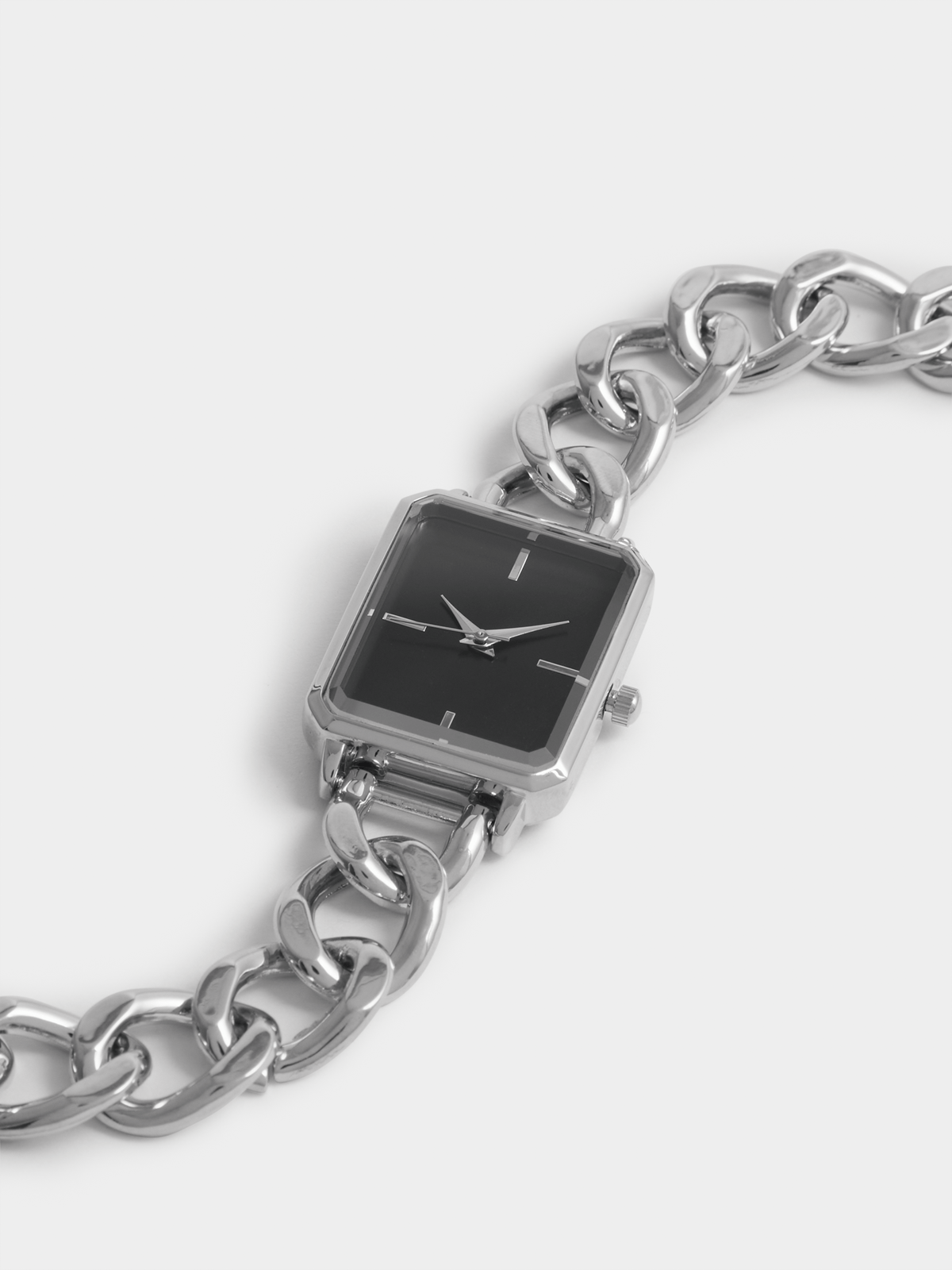 Exact Women's Silver Metal Chain Link Watch | Bash
