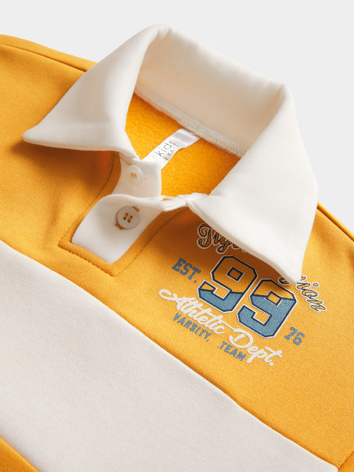 Exact Older Boy's Yellow Colourblock Rugby Sweat Top | Bash