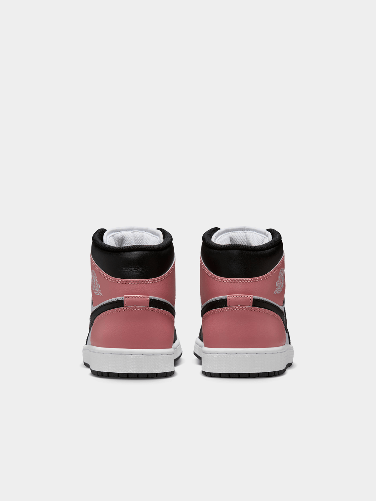 Jordan Men's 1 Mid White/Pink Sneaker | Bash