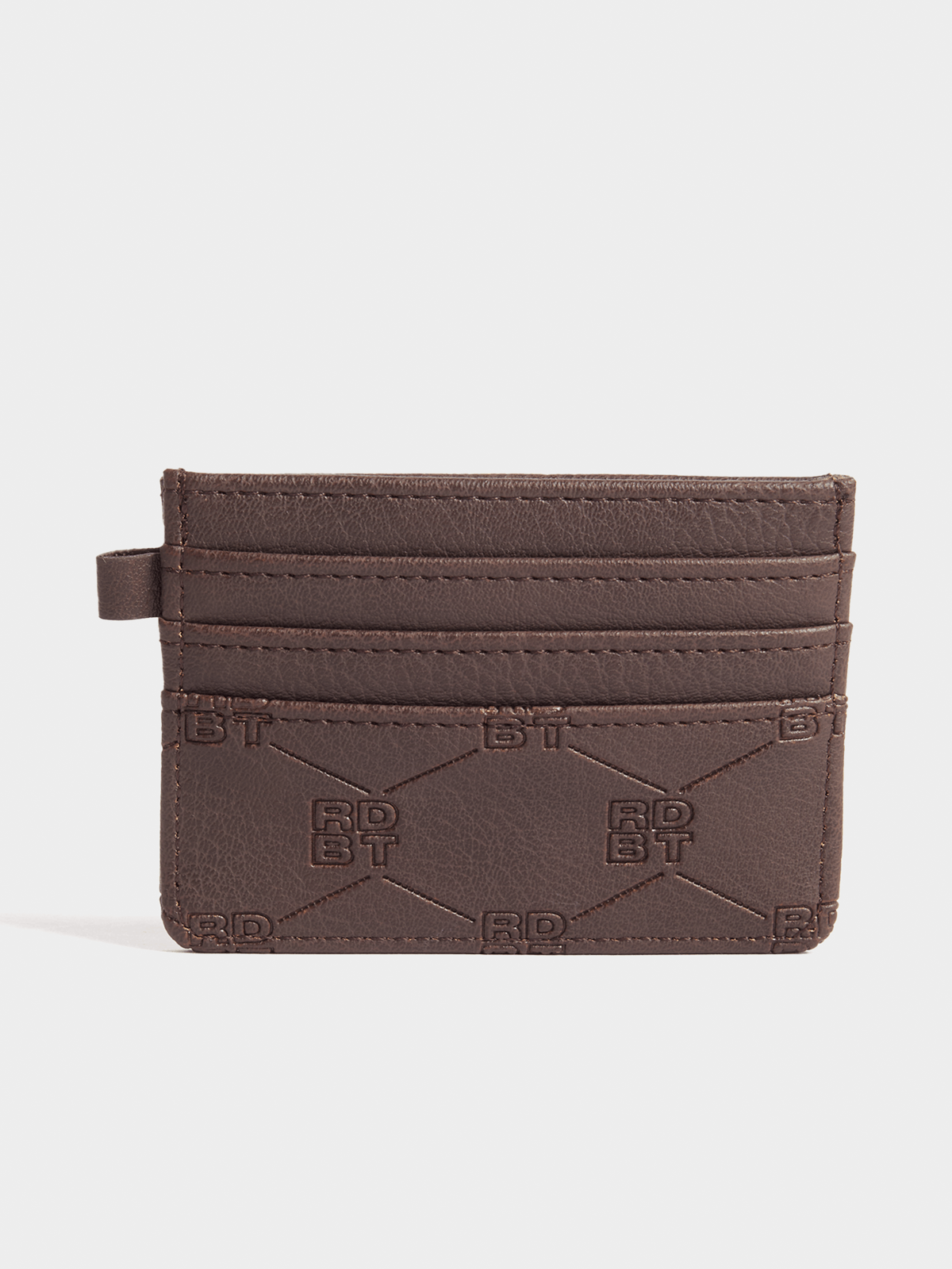 Redbat Unisex Embossed Brown Cardholder | Bash