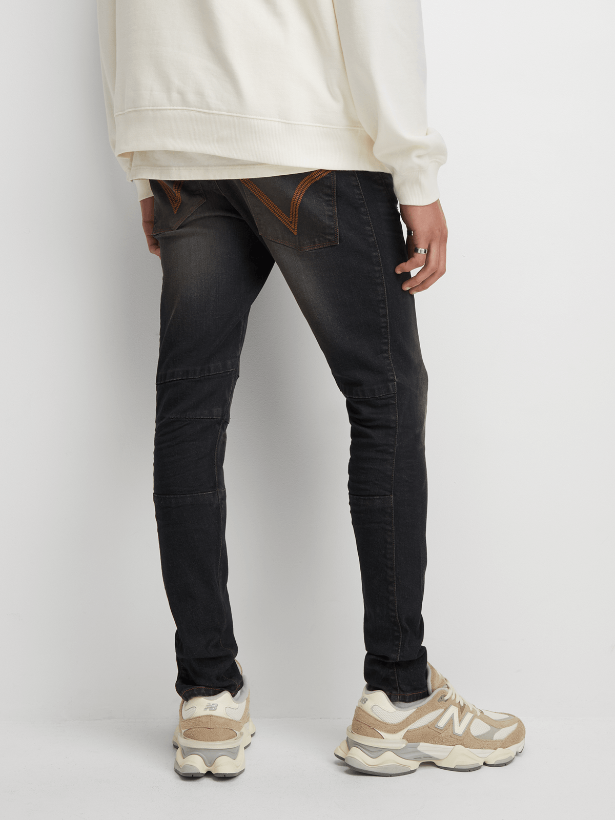 Redbat Men's Ink Coated Super Skinny Jeans | Bash