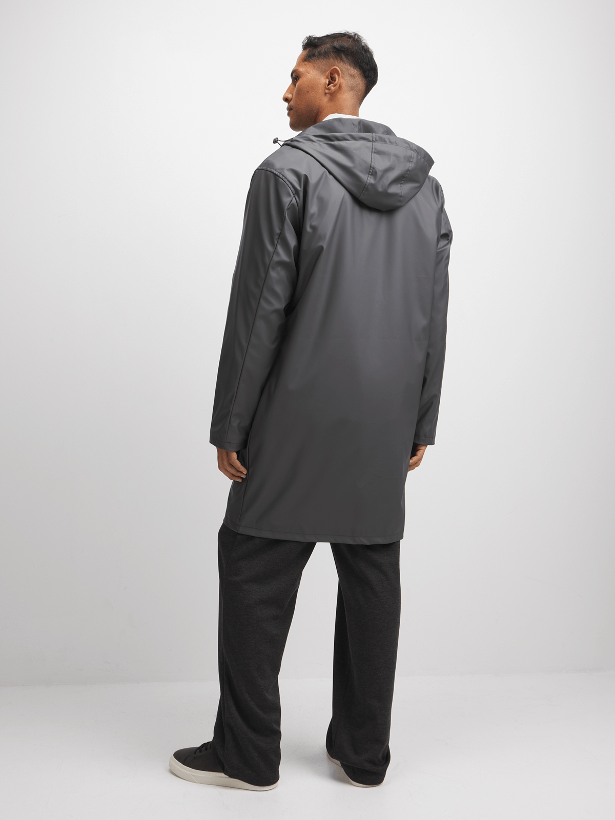 Jet Men's Charcoal Longline Parka Jacket | Bash