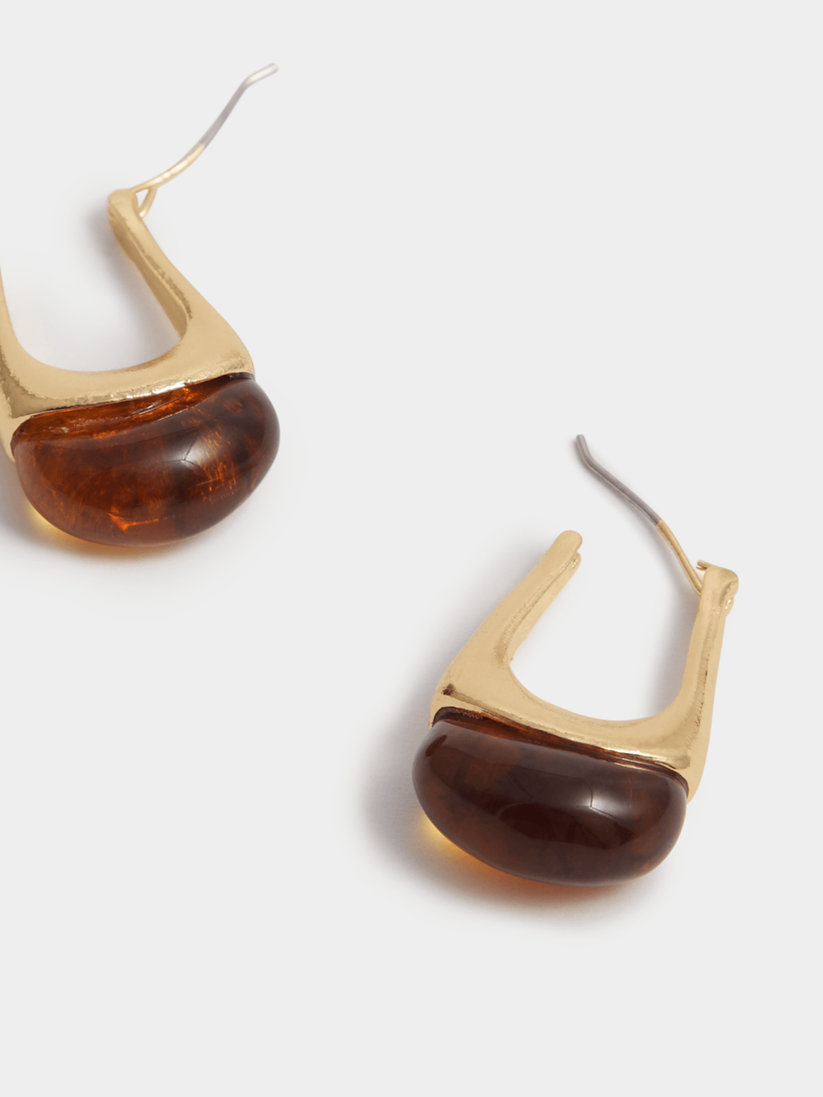 Tortoise Shell Inlay Drop Earrings | Bash
