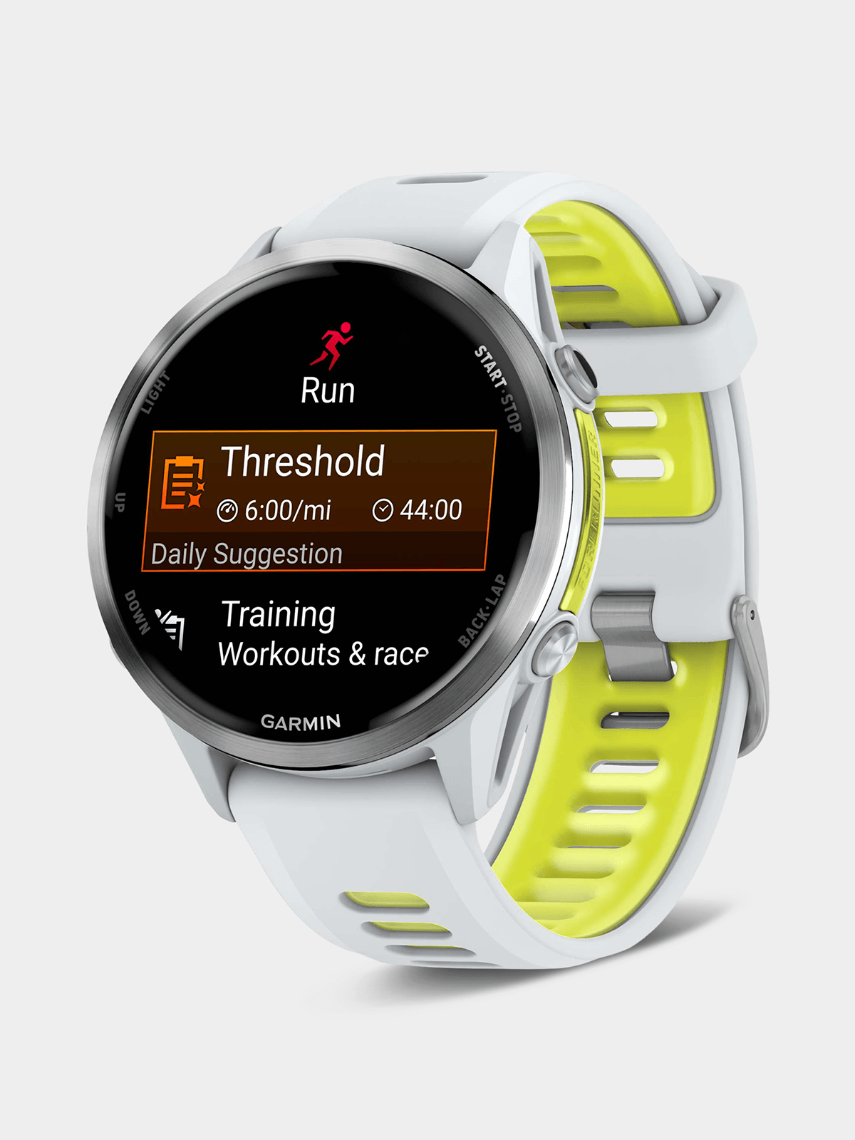 Garmin Forerunner 970 Whitestone/Yellow Smartwatch | Bash