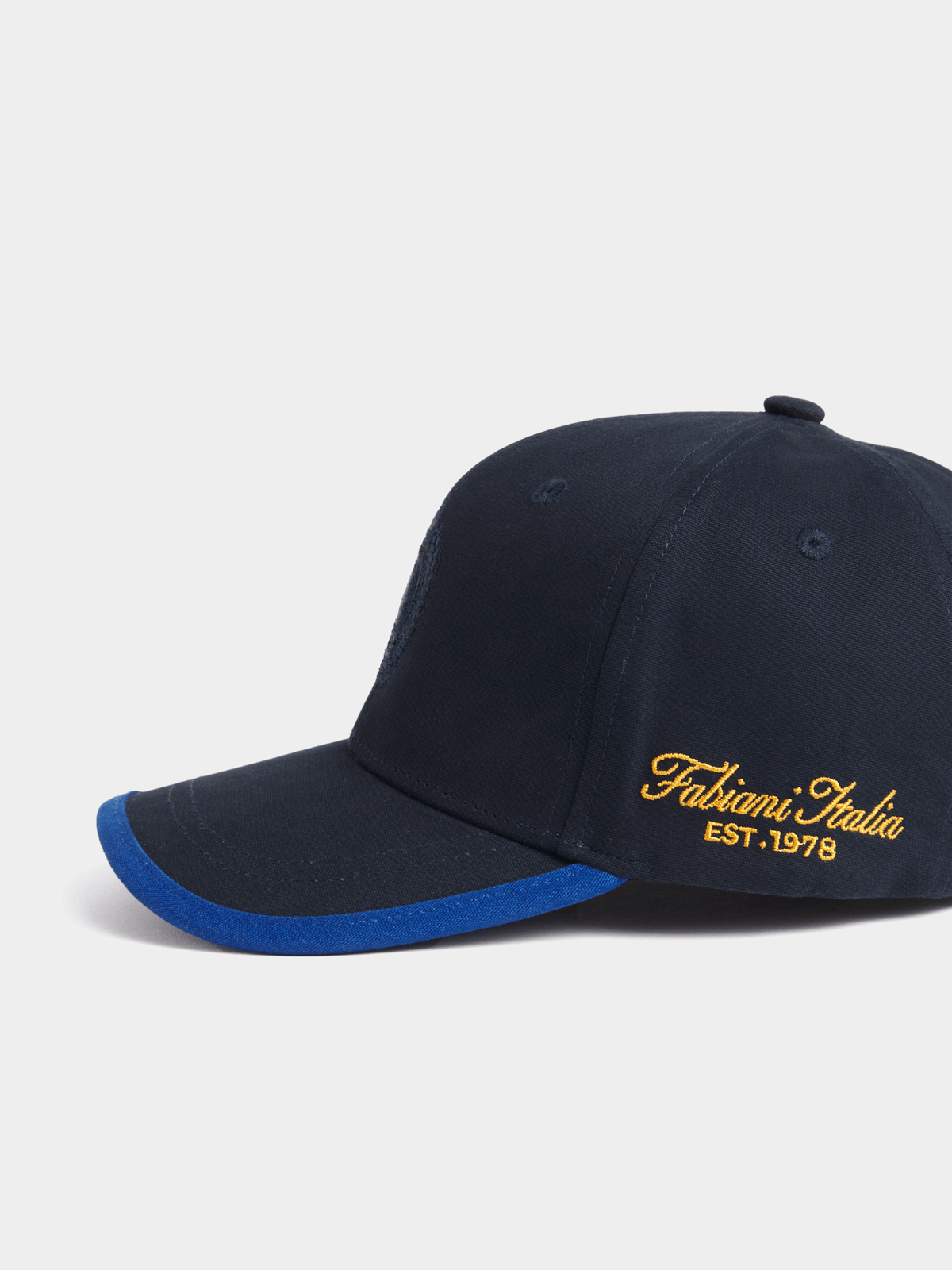 Fabiani Men's Navy/Cobalt Peak Crest Cap | Bash