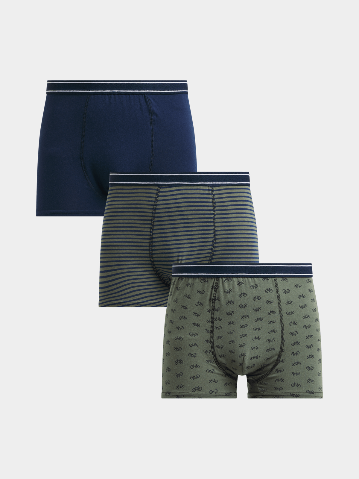 Jet Men's Fatigue/Navy 3 Pack Bodyshorts | Bash