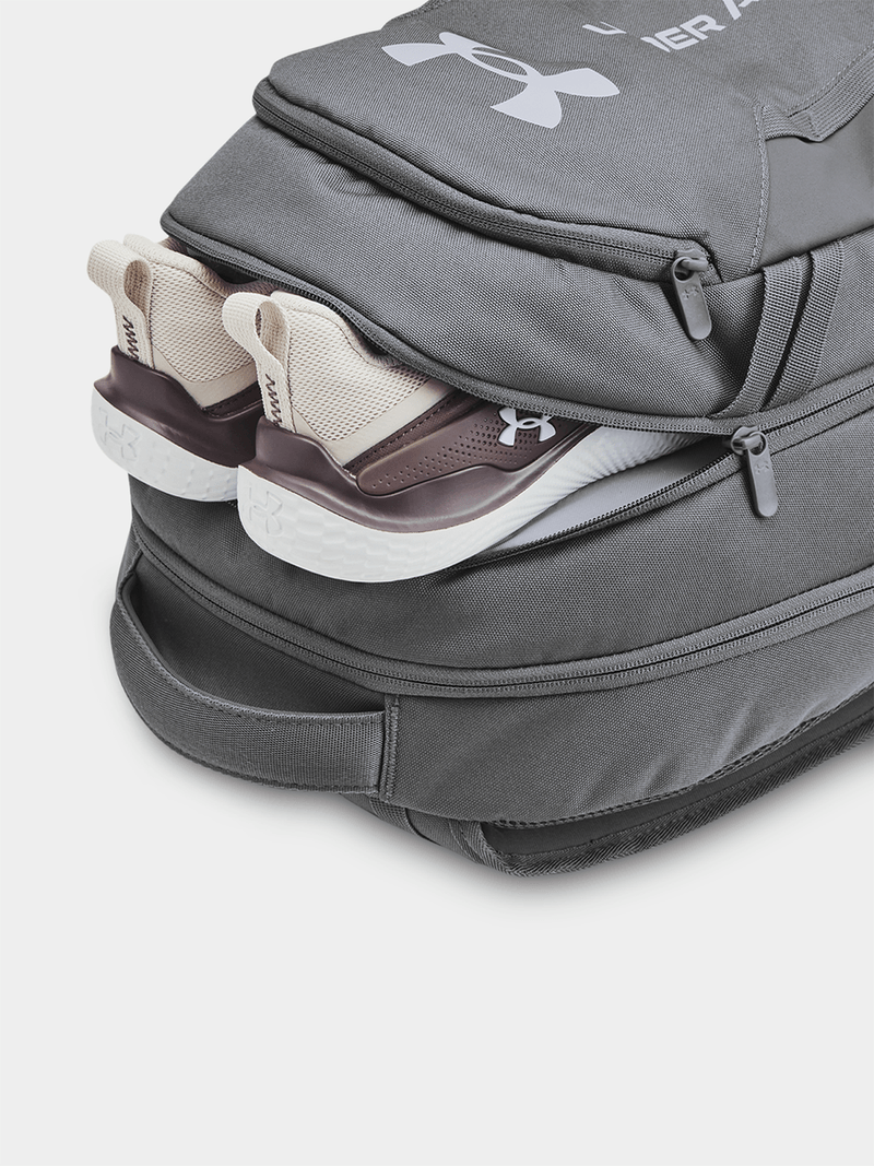 Under Armour Hustle 6.0 Grey Backpack | Bash