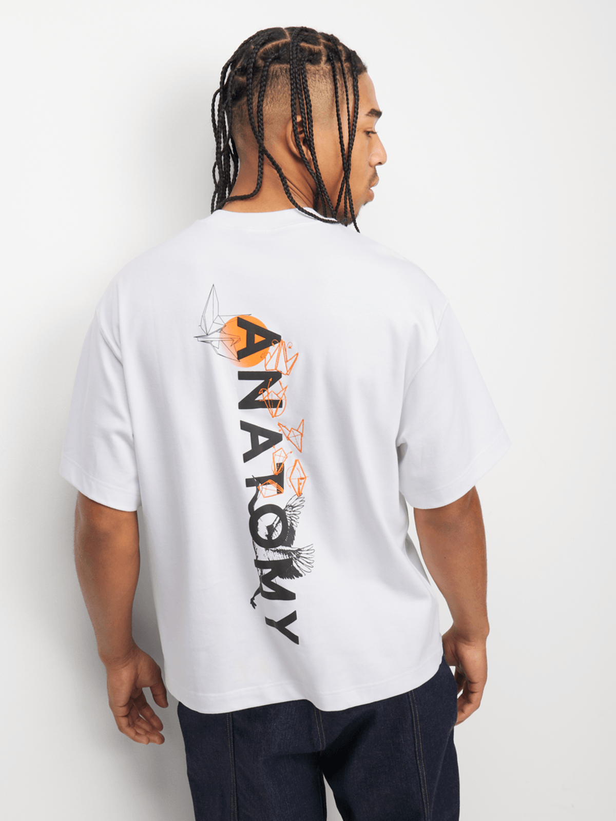 Anatomy Men's Graphic White T-Shirt | Bash