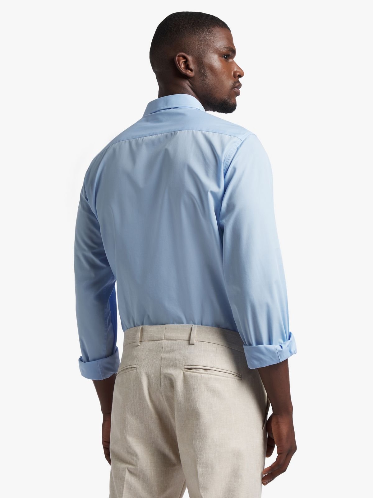 Markham Men's Smart Slim Fit Blue Shirt | Bash