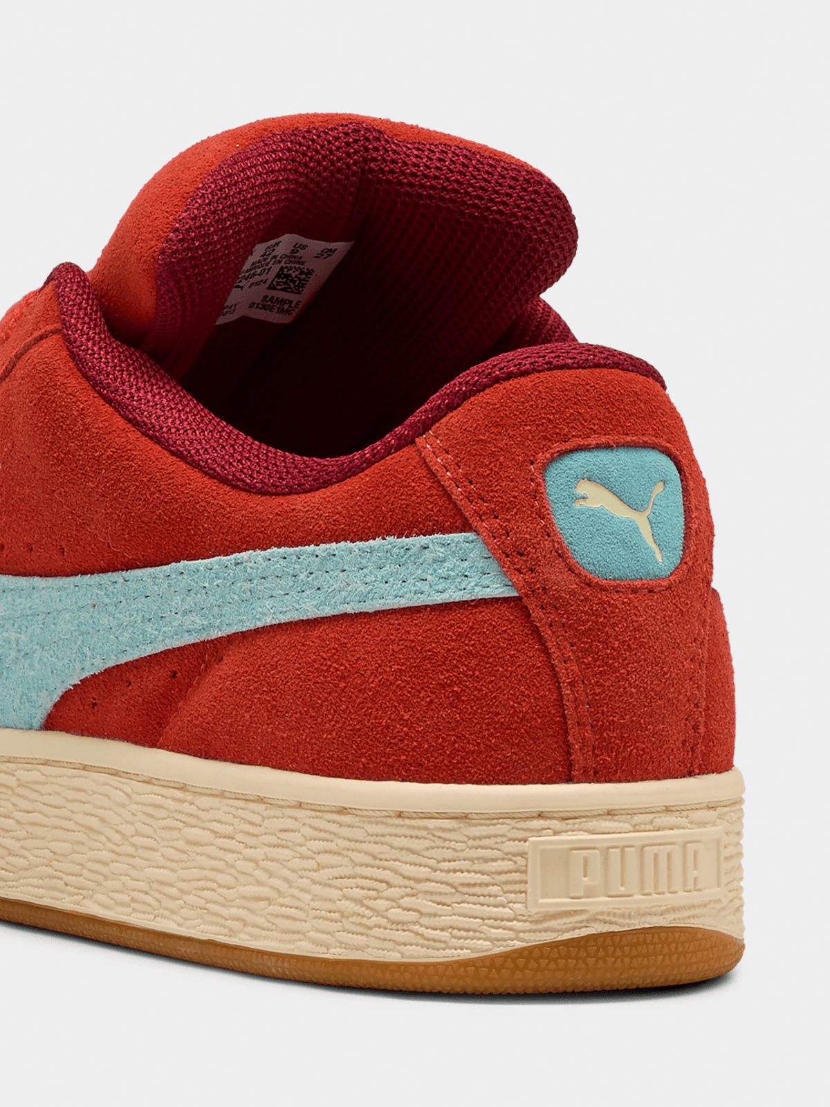 Puma Men's Suede XL Weathered Red/Vanilla Sneaker | Bash
