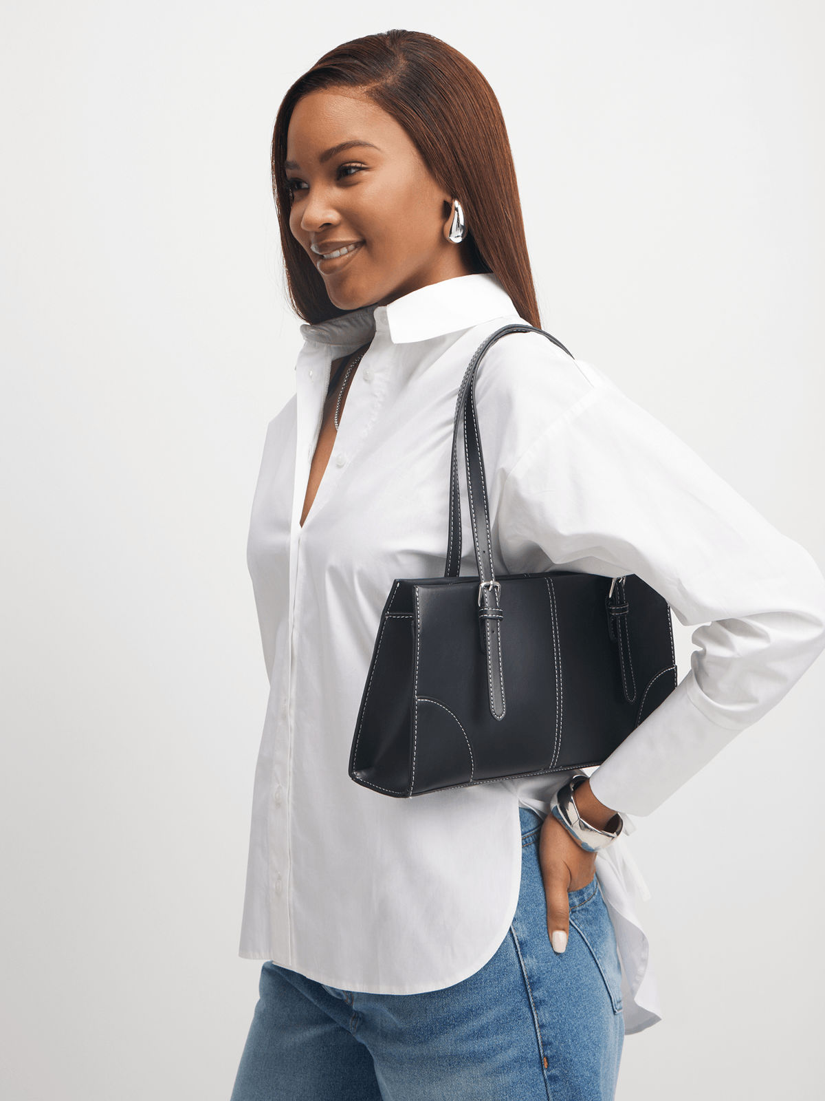 Exact Women's Black Shoulder Bag | Bash