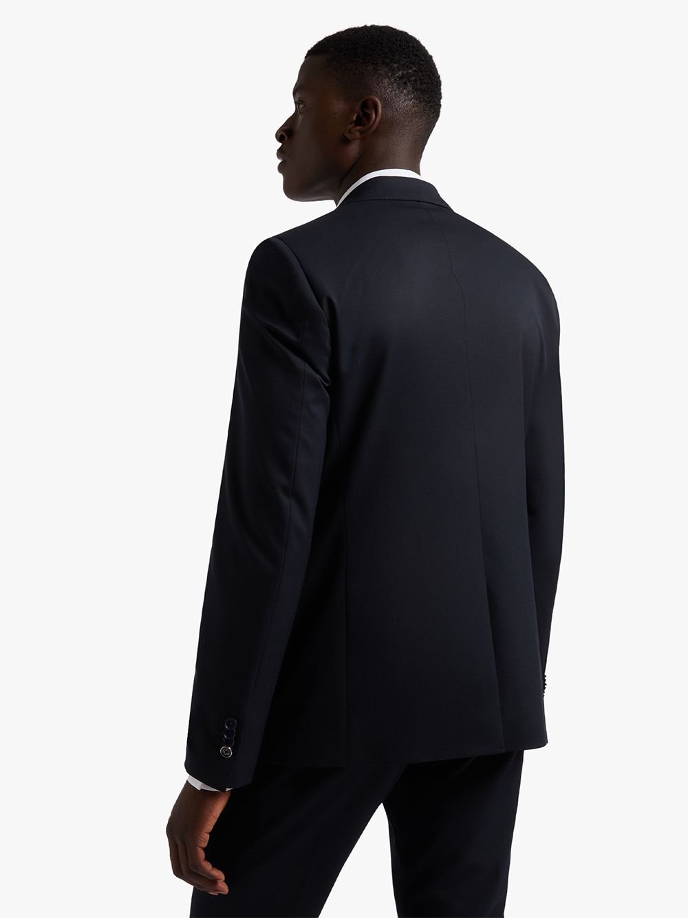 Markham Men's Slim Wool Blend Navy Suit Jacket | Bash