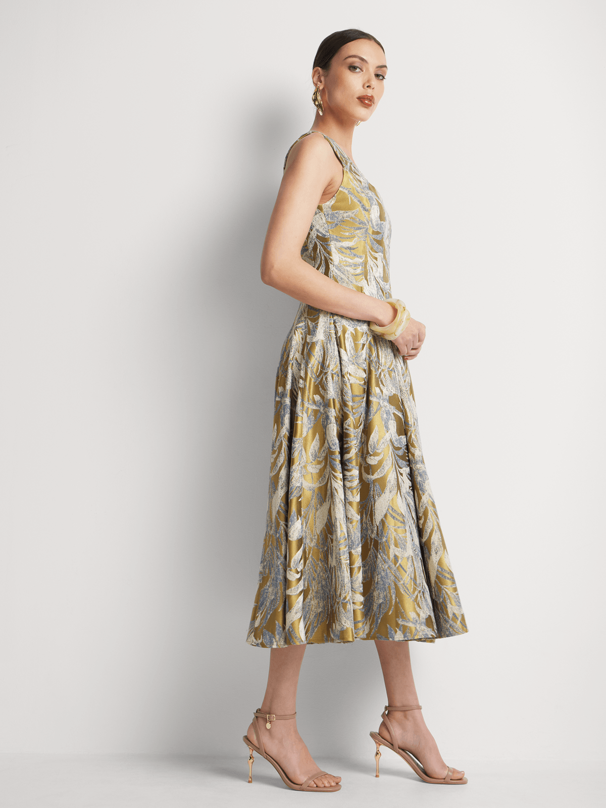 Luella Fit & Flare Panelled Midi Dress | Bash