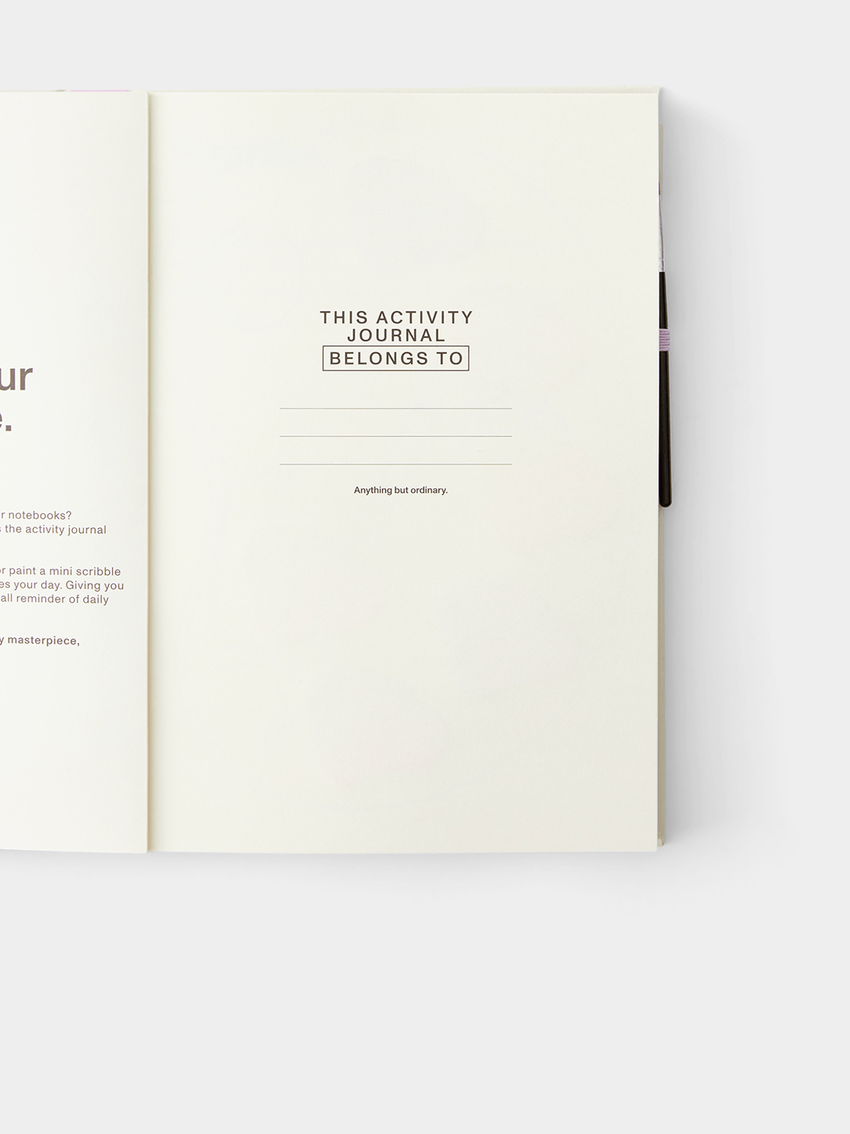 TYPO Blue Premium B5 Brush Strokes Activity Journal | Bash