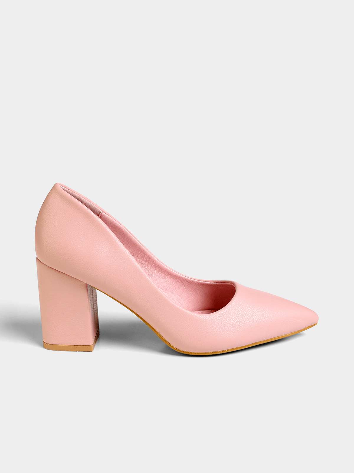 Women's Madison Pink Patricia Plain Block Court Heels | Bash