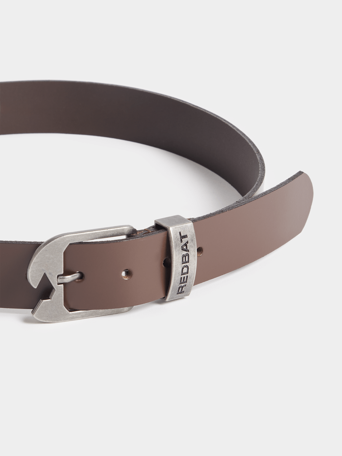 Redbat Unisex Buckle Detail Leather Brown Belt | Bash